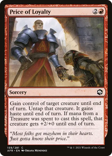 Price of Loyalty - Adventures in the Forgotten Realms - MTG - Untapped.gg