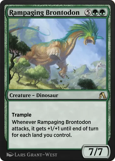 Rampaging Brontodon - Arena New Player Experience B - MTG - Untapped.gg