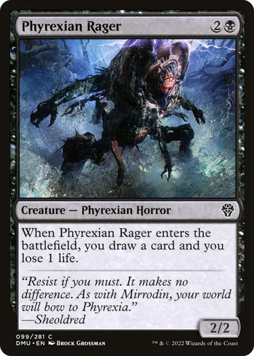 Phyrexian Rager - Dominaria United - MTG - Untapped.gg