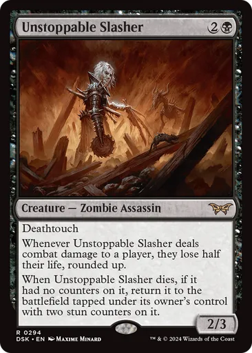 Unstoppable Slasher - Duskmourn: House of Horror - MTG - Untapped.gg
