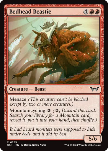 Bedhead Beastie - Duskmourn: House of Horror - MTG - Untapped.gg