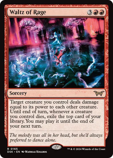 Waltz of Rage - Duskmourn: House of Horror - MTG - Untapped.gg