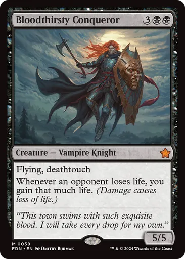 Bloodthirsty Conqueror - Foundations - MTG - Untapped.gg