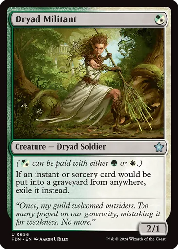 Dryad Militant - Foundations - MTG - Untapped.gg