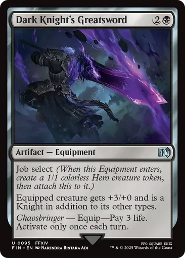 Dark Knight's Greatsword - Final Fantasy - MTG - Untapped.gg
