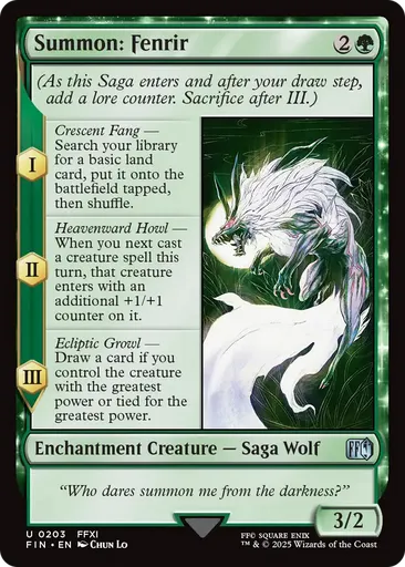 Summon: Fenrir - Final Fantasy - MTG - Untapped.gg