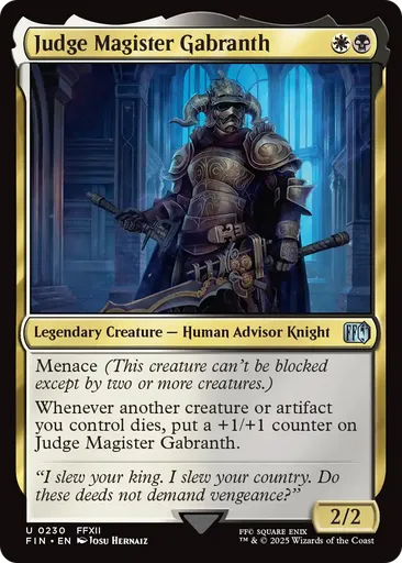 Judge Magister Gabranth - Final Fantasy - MTG - Untapped.gg