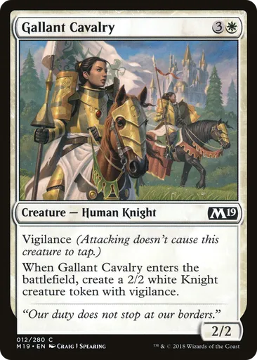 Gallant Cavalry - Core 2019 - MTG - Untapped.gg