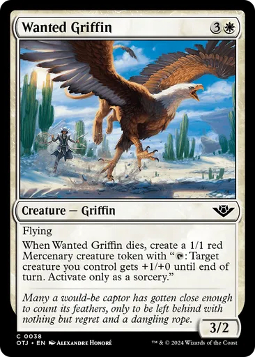 Wanted Griffin - Outlaws of Thunder Junction - MTG - Untapped.gg