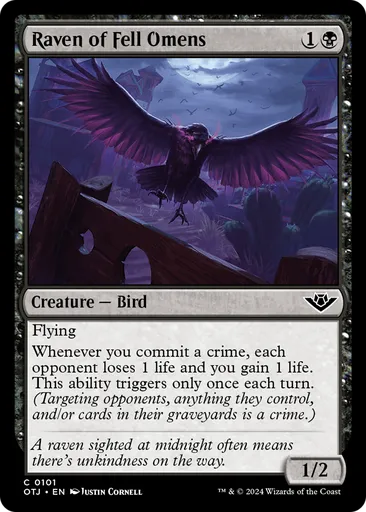 Raven of Fell Omens – Outlaws of Thunder Junction – MTG - Untapped.gg
