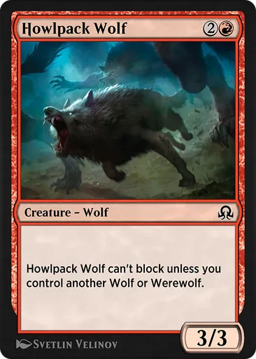Howlpack Wolf - Shadows over Innistrad Remastered - MTG - Untapped.gg