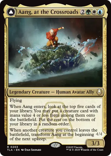 Aang, at the Crossroads - Avatar: The Last Airbender - MTG - Untapped.gg