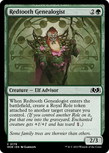 Redtooth Genealogist - Wilds of Eldraine - MTG - Untapped.gg