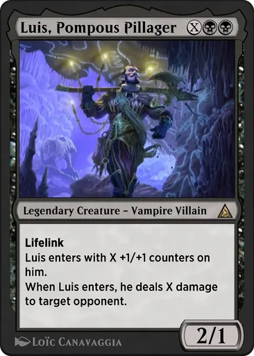 Luis, Pompous Pillager - Through the Omenpaths - 万智牌系列预览 - Untapped.gg