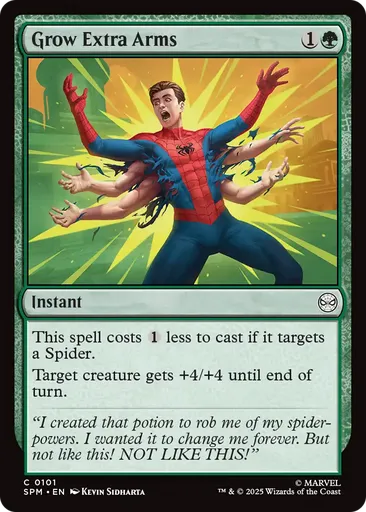 Grow Extra Arms - Marvel's Spider-Man - MTG Spoilers - Untapped.gg