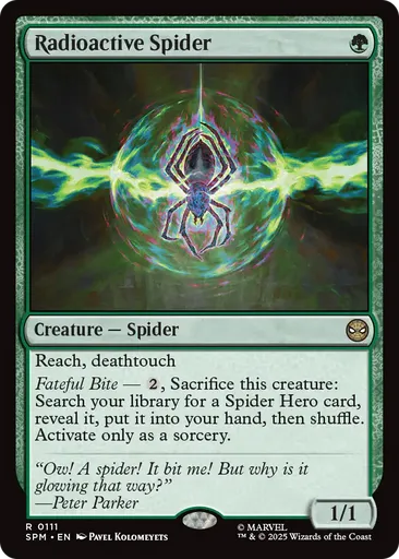 Radioactive Spider - Marvel's Spider-Man - MTG Spoilers - Untapped.gg