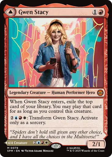 Gwen Stacy - Marvel's Spider-Man - MTG Spoilers - Untapped.gg